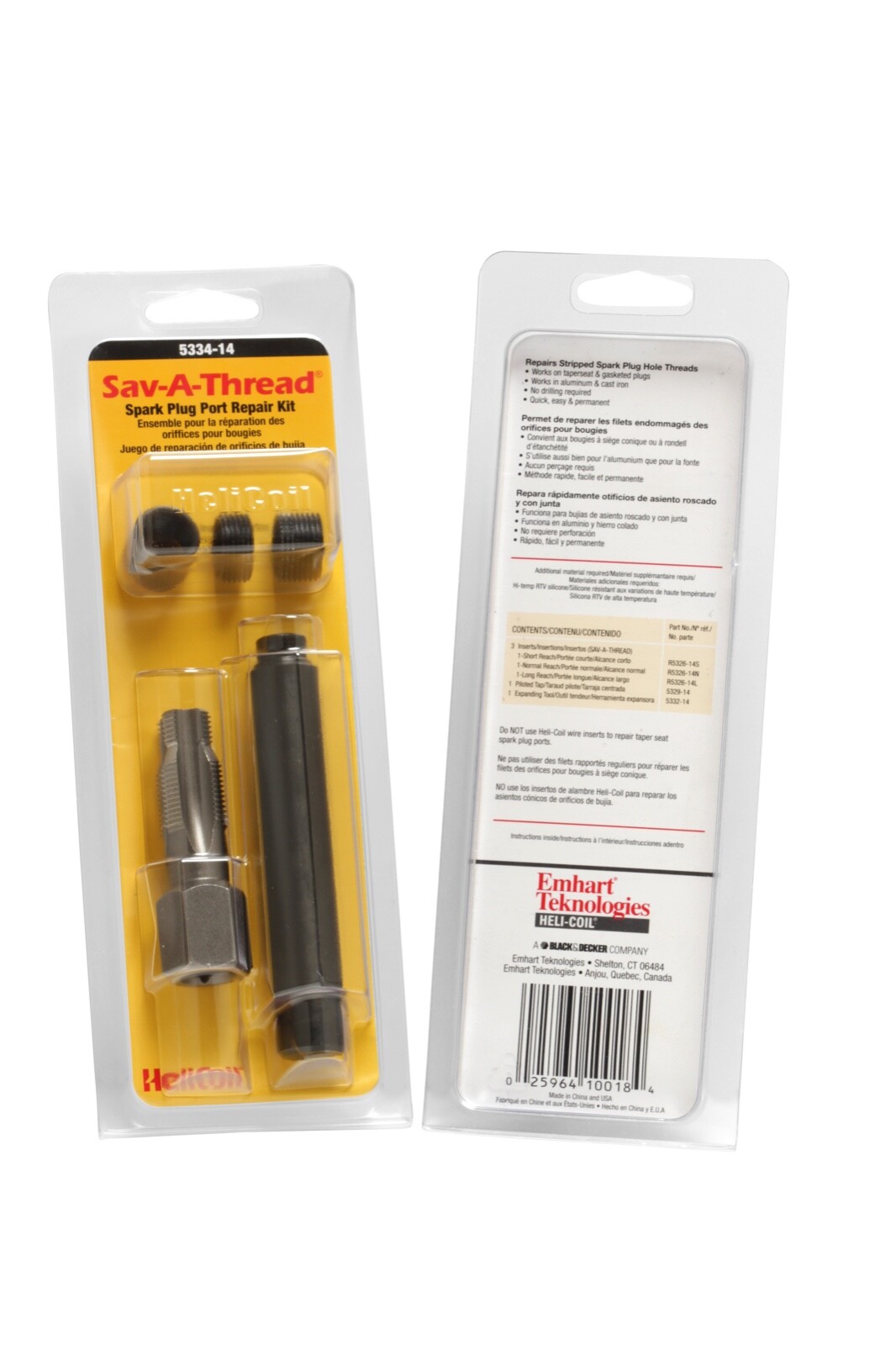 5334-14 SPARK PLUG THREAD REPAIR KIT 14MM - 1.25 | eBay