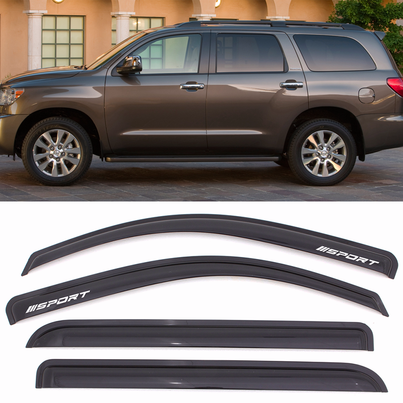 For 08-22 Toyota Sequoia Window Visor Outside Shade Vent Guard ...