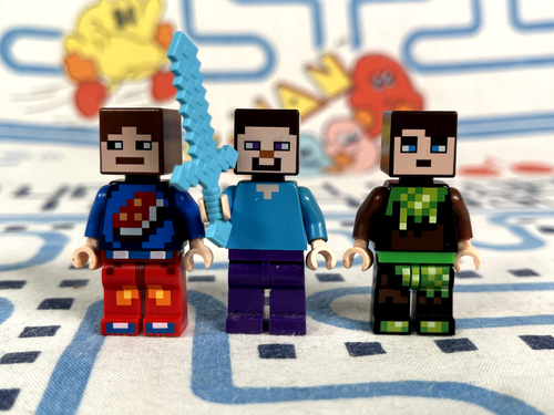 Lego Skin 7 Steve Skin 8 Minecraft Minifigure Mini Figure bundle | eBay UK