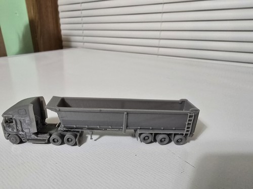 Ho Scale Mac Half Round Dump Trailer Down Undecorated Kit 3d Printed | eBay