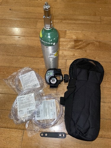 M6 B Medical Oxygen Tank Cylinder Starter Kit With Regulator, Cannulas ...