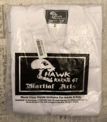 Karate Uniform for Kids Size 2 (4’9” / 110lbs) Karate Gi Martial Arts ...