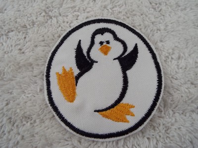 Dancing PENGUIN 3-1/2" Embroidery Iron-on Patch (E5) | eBay