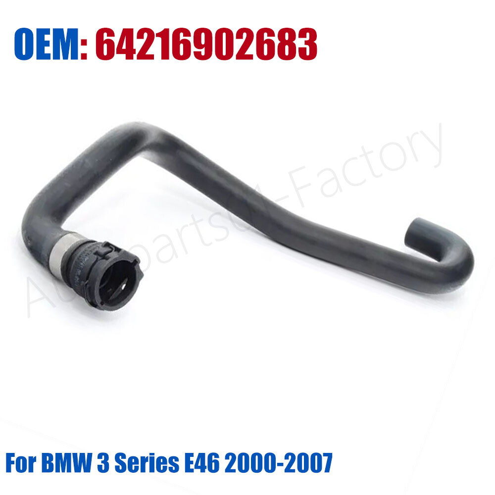 64216902683 Radiator Water Coolant Hose Pipe Fit BMW 3 Series E46 2000 ...