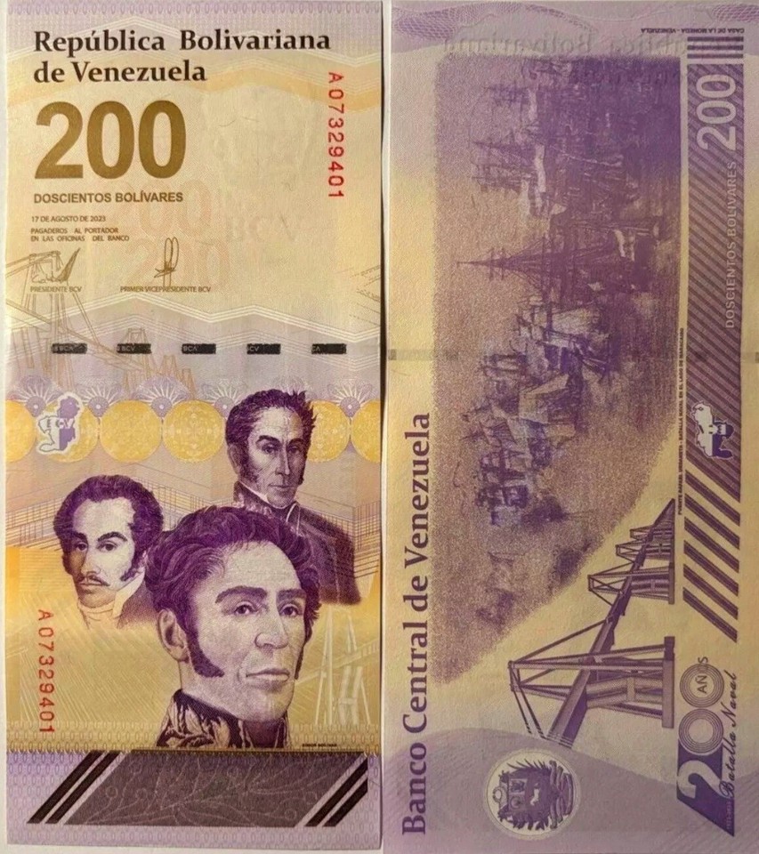 Venezuela 200 Digitales (Million) 2023 3 ea NEW Banknote COA – UNC ...