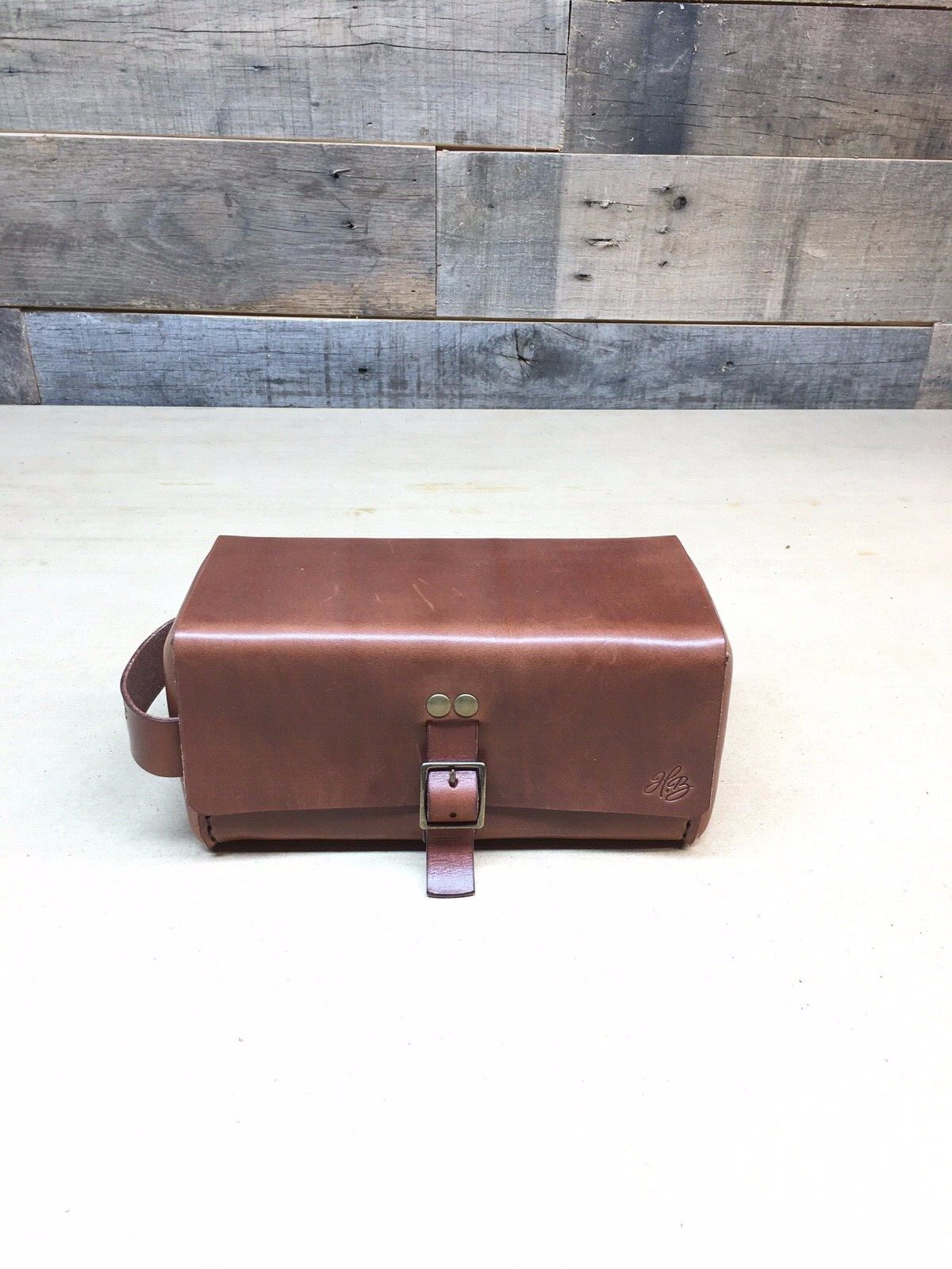 H+B LARGE DOPP KIT / FULL GRAIN LEATHER | eBay