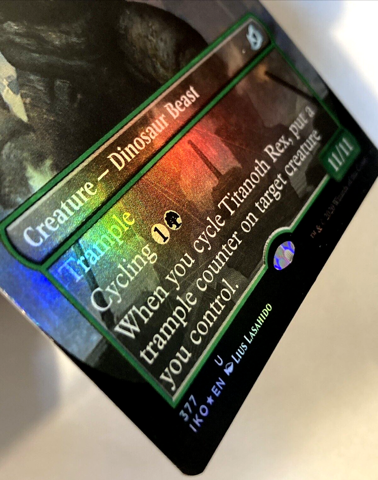 MTG Godzilla, Primeval Champion *FOIL* Ikoria: Lair of Behemoths 377 NM ...