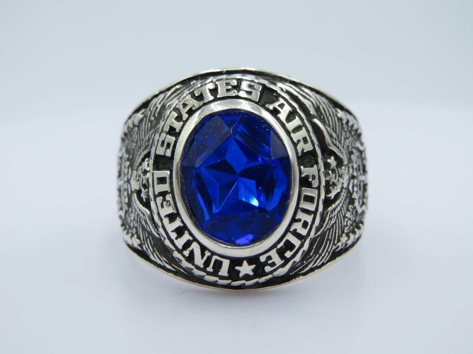 SILVER 925 , AIR FORCE RING , UNITED STATES RING , USAF RING , US size ...