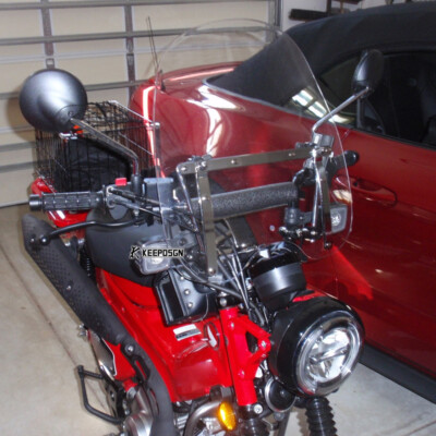 For Honda CT125 Large Windshield Clear Windscreen w/ 7/8'' 1 ...