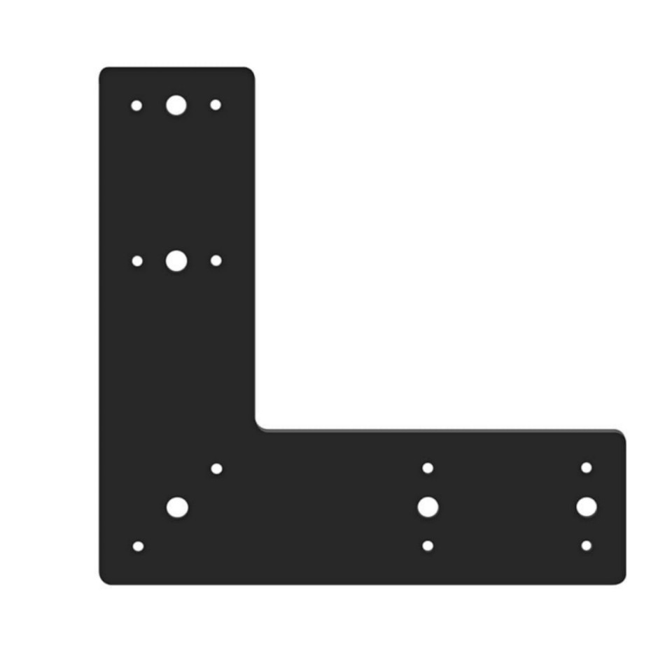 2 Pack 10''x10'' L Post Brackets,L Flat Mending Plate,L Post to Beam ...