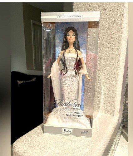 April Diamond Barbie Doll Brunette The Birthstone Collection 2002 ...