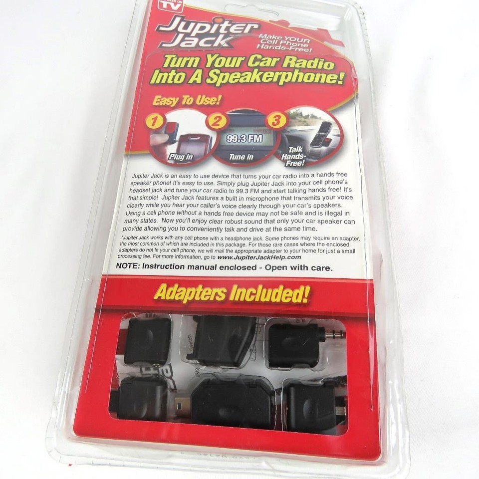 Jupiter Jack Cellular Cellphone Hands Free Car Speakerphone Converter 6 ...