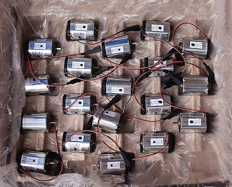 8-Pole Rotor DC 12V-24V 6800RPM Large Torque Mini 37MM Motor DIY Air ...