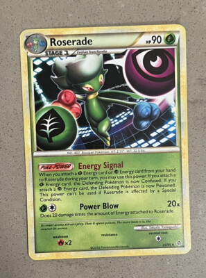 Roserade 23/95 HGSS Unleashed Regular Rare Pokémon TCG | eBay
