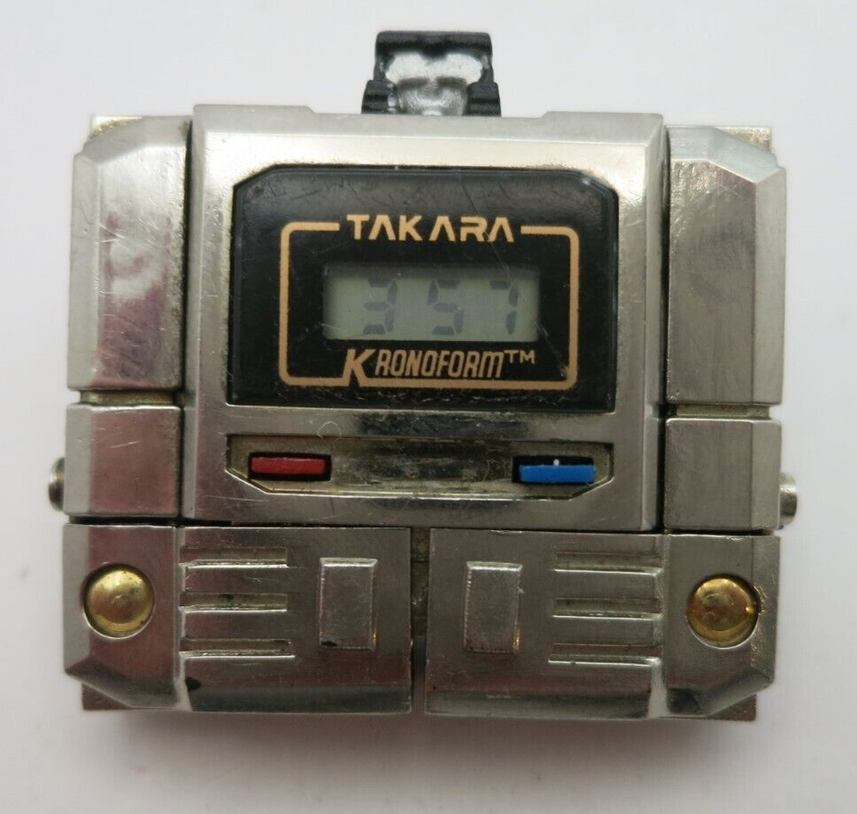 Vintage Takara Kronoform Transformer Silver-Tone Watch Body - 1983 ...