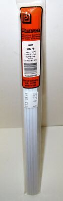 Plastruct .100" x .125"/2.5mm x 3.2mm Styrene Strip (10 Pcs) #90776 NIP ...