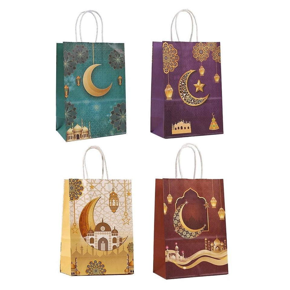 Kraft Paper Bags, Moon Festival Gift Bag Candy Tote Bag A0G6 | eBay UK