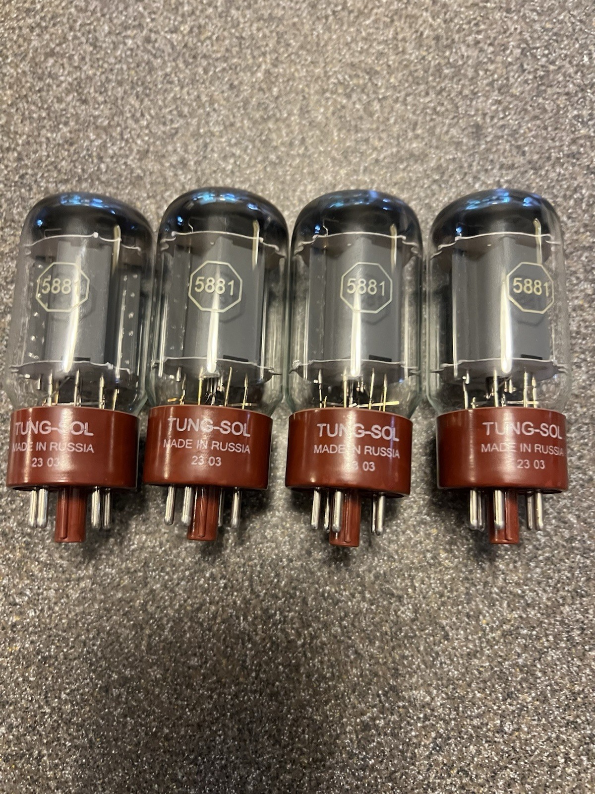 Lot of 4 TUNG-SOL 5881 VACUUM TUBES - TESTED - MATCHED (Read) | eBay