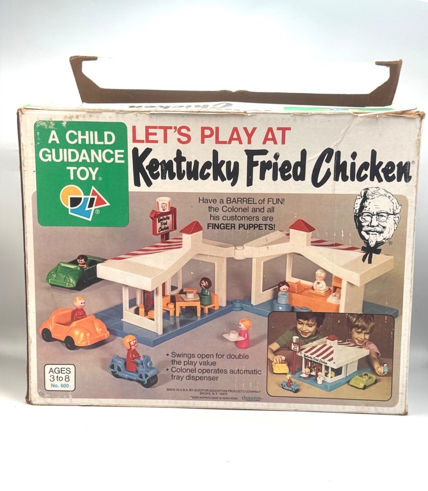 Vintage CHILD GUIDANCE KENTUCKY FRIED CHICKEN Playset In Box | eBay ...