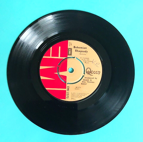QUEEN - EMI 2375 - BOHEMIAN RHAPSODY / I'M IN LOVE WITH MY CAR 1975 ...