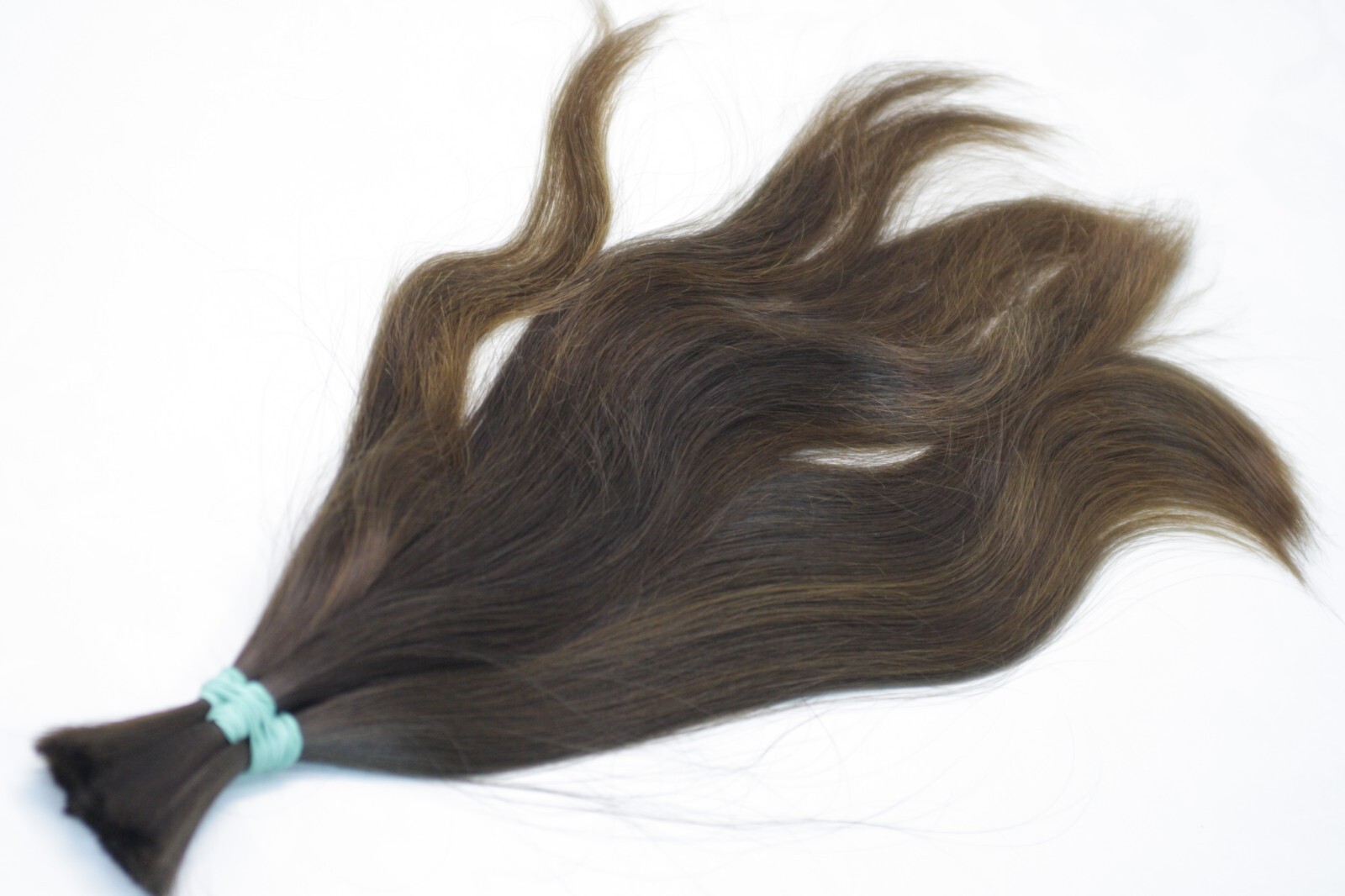 LUX BROWN THIN Natural Ukrainian Slavic Hair Extension 45cm/18" & 96gr ...