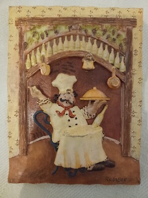 Riggsbee Italian Chef Wall Plaque 3D Resin Wall Art | eBay