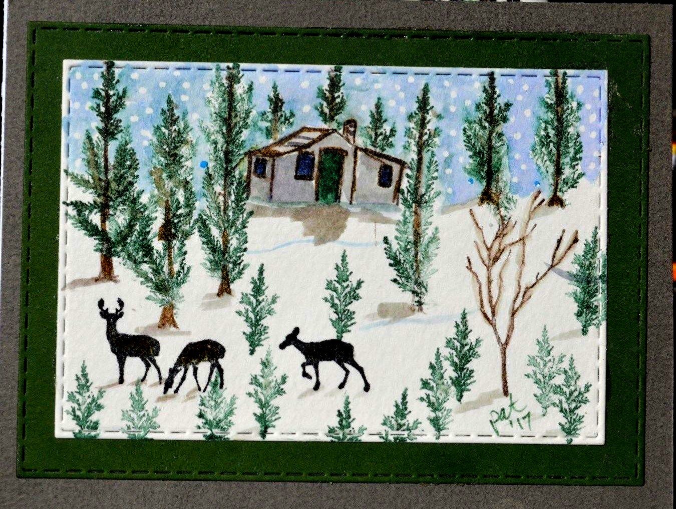 Rustic Cabins see photo 2 set 4962 STAMPS YOU GET Art Impressions ...