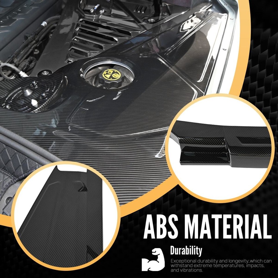 Carbon Fiber Rear Engine Bay Panel Cover Frame Guard For Corvette C8 ...