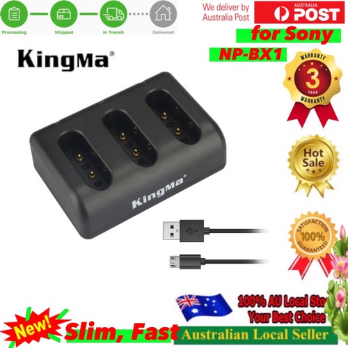 Kingma 3-Slot Battery Charger NP-BX1 for Sony RX100 VII VI V VA IV RX1R ...