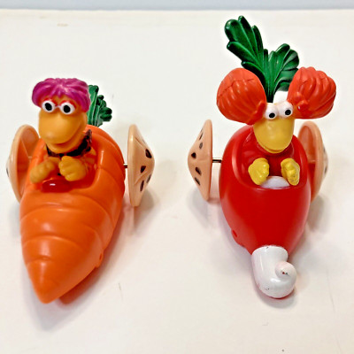 McDonalds Fraggle Rock Happy Meal Red and GoGo Vegetable Cars 1988 lot ...