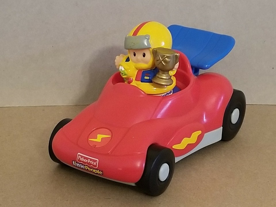 Fisher Price Little People Things That Go! Fun Sounds Race Car and ...