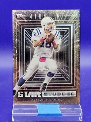Peyton Manning 2024 Topps Midnight Winter Solstice Star Studded SSP 18/ ...
