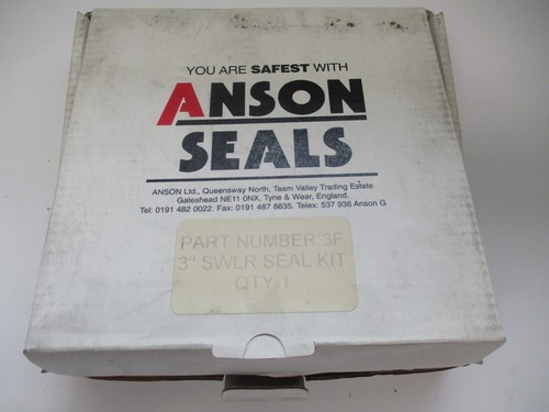 ANSON SEALS 3F, JOURNAL SWIVEL SEAL KIT, 3" LOT OF 38 KITS USED IN ...