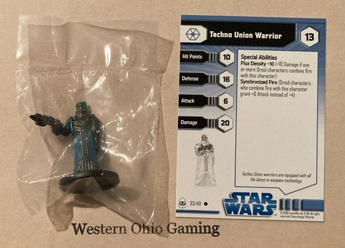 Star Wars Miniatures Techno Union Warrior #33/40 NEW SWM The Clone Wars ...