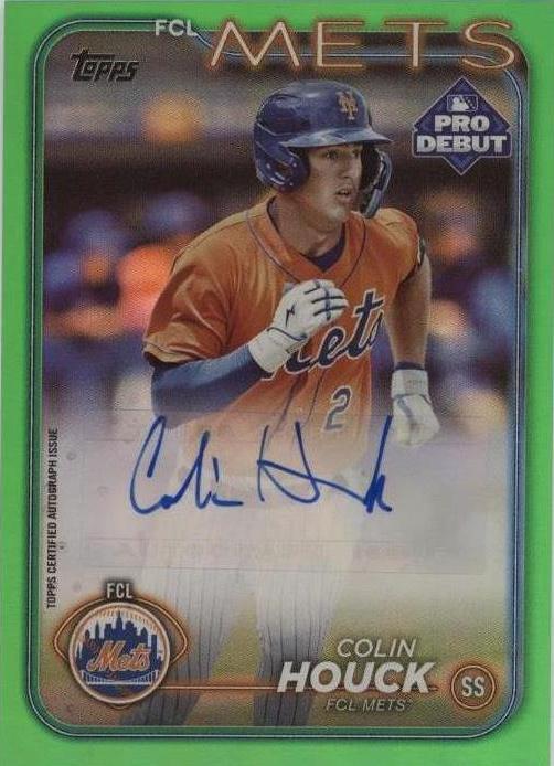 2024 Topps Pro Debut - Colin Houck #PD-180 Green Foil Autographs /99 ...
