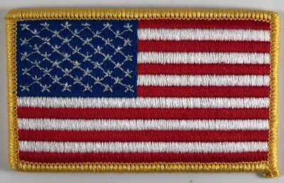 Embroidered USA Flag Shoulder Patch for Left Arm. Made in the USA PAT ...