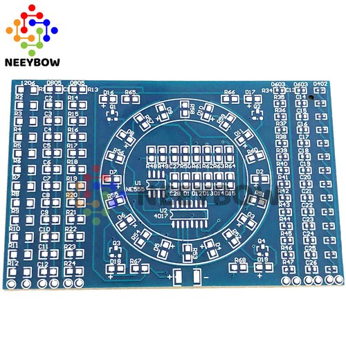 DIY CD4017+ NE555 Rotating LED SMD Soldering Practice Skill Training ...