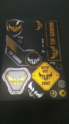 Genuine ASUS TUF Gaming Decal Sticker Set 21cm X 15cm | eBay