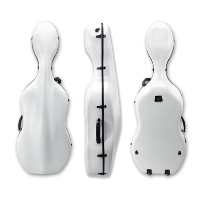 4/4 High quality Cello Case Carbon Fiber Strong Light Full Size white ...