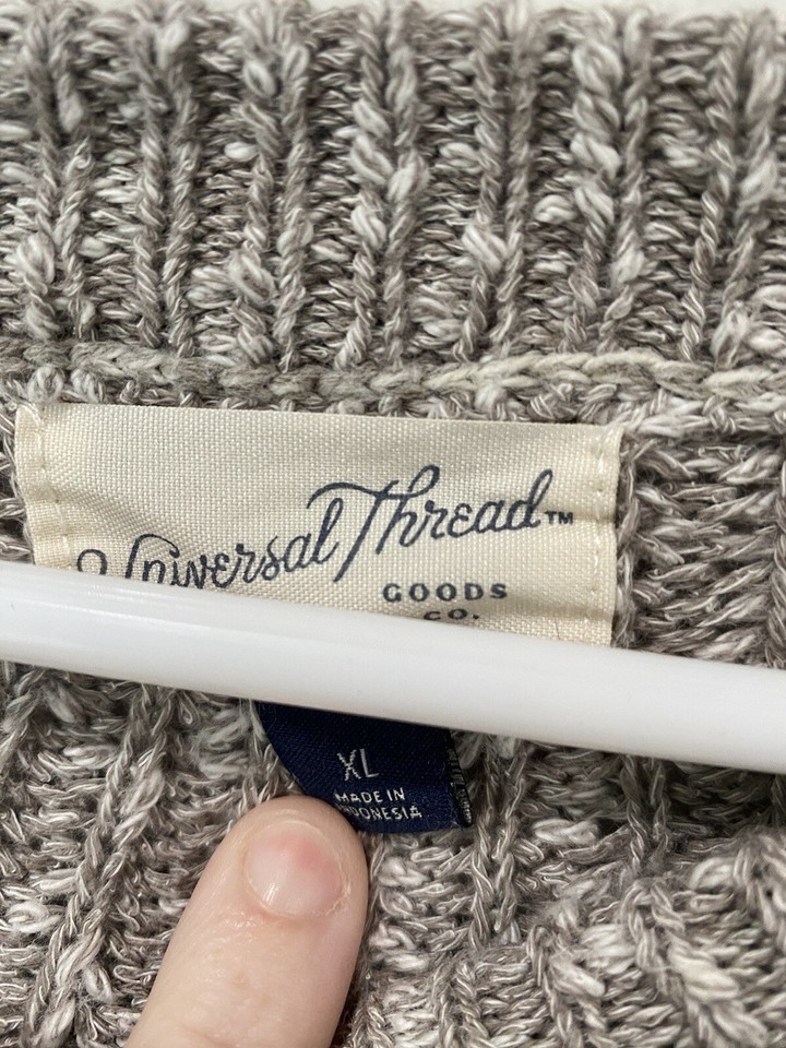 Universal Thread Marled Knit Mock Neck Long Sleeve Pullover Sweater XL ...