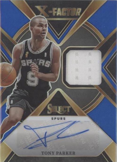 2023-24 Panini Select - X Factor Memorabilia Signatures Tony Parker # ...