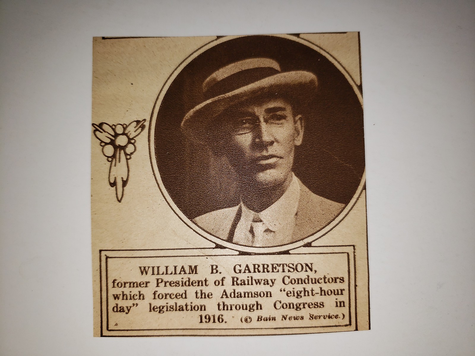 William B. Garretson President of Railway 1918 MW Pictorial Profile ...