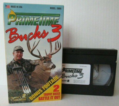 Hunters Specialties PRIMETIME BUCKS 3 VHS TAPE Hunting Video Tape HT2 ...