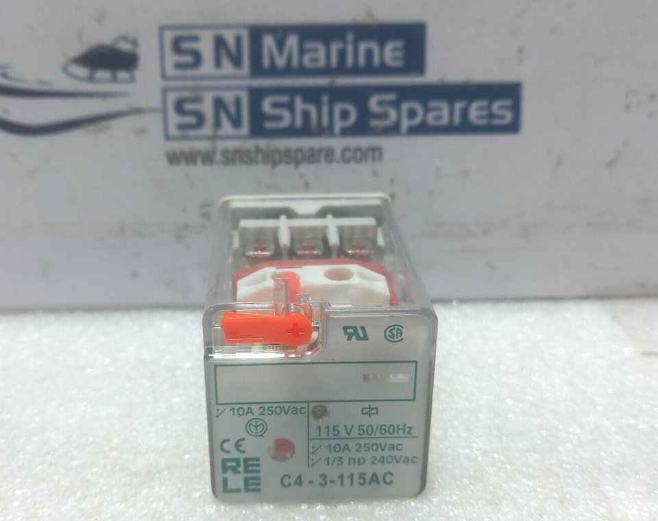 RELE C4-3-115AC Power Relay 115V 50/60Hz | eBay