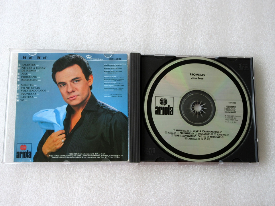 JOSE JOSE / PROMESAS CD 1985 RCA ARIOLA US LATIN POP BALADA RARE OOP | eBay