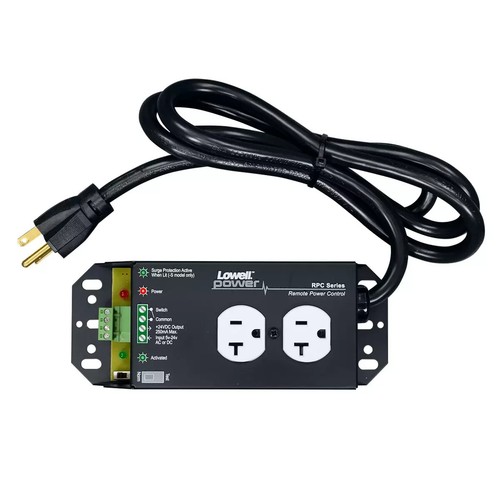 Lowell RPC-20-CD 1 Duplex Outlet - Remote Power Control - 20A 6 ft Cord ...