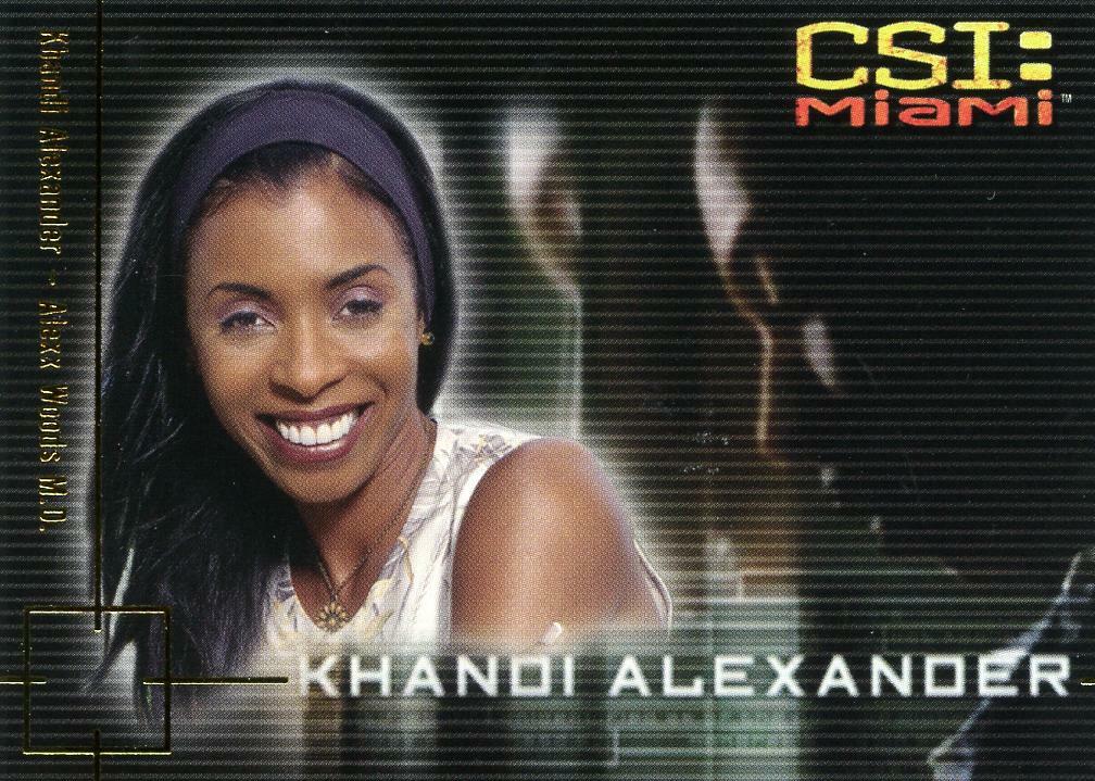CSI Miami chase card F6 of Khandi Alexander as Alexx Woods M.D. from ...
