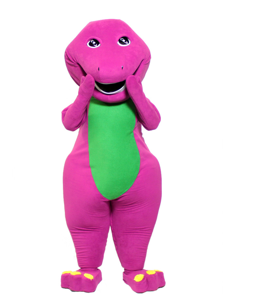 Barney Dinosaur Mascot Costume – Kids Party & Event Character – Fast ...