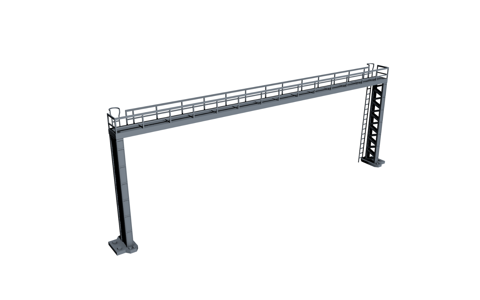 Model Railway 2,3,4 Track Gantry Only Model Kit for Signals or OLE 1.76 ...