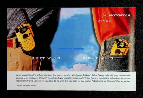 Motorola TalkAbout Walkie Talkie Radio 1998 Print Magazine Ad Poster ...